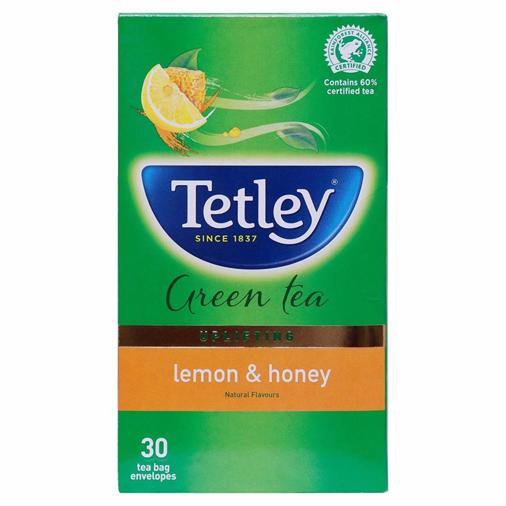 Tetley Green Tea, Lemon and Honey - Gharstuff
