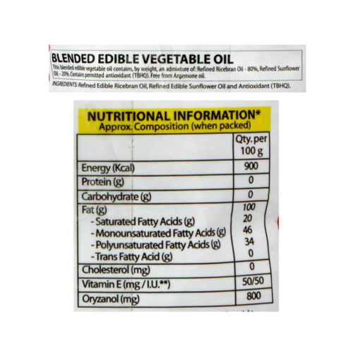 Sundrop Heart Blended edible Oil Pouch - Gharstuff